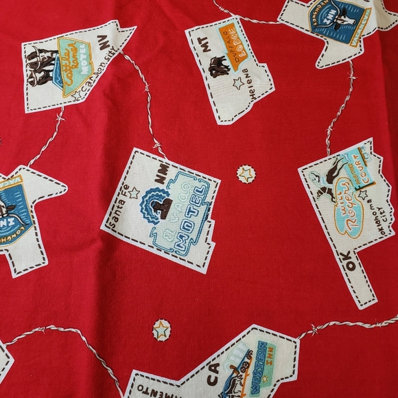 Office | Wild West States Fabric Remnant Piece 33 X 43 Inches | Poshmark